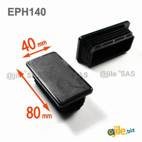Rectangular Plastic Insert for 80x40 mm Tube Dimension and 3,0-5,0 mm ...