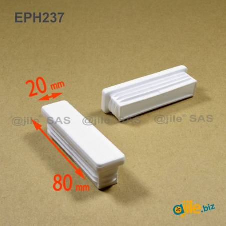 Rectangular Plastic Insert for 80x20 mm Tube Dimension and 1,0-4,0 mm ...