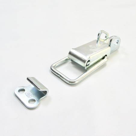 Locking Kit 2 Straight Wire Zinc-plated Loop Latch 32.5 x 82 mm with ...
