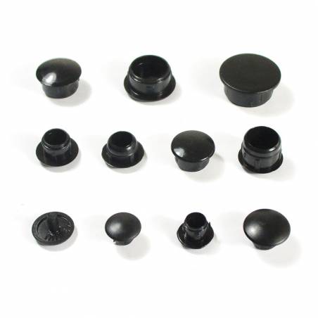 Round Plastic Hole Plug BLACK for 8 mm Diameter Hole - hole plug black ...