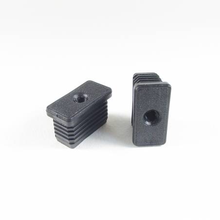 Rectangular M8 threaded ribbed insert for 40 x 20 mm outer dimension ...